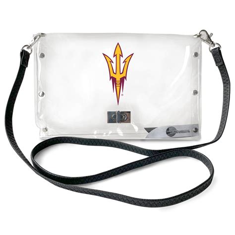 Asu Clear Envelope Purse Cactus Sports