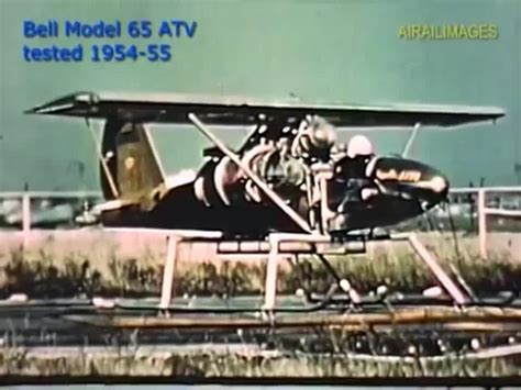 The Bell Model 65 Air Test Vehicle Atv Was An Experimental Tiltjet