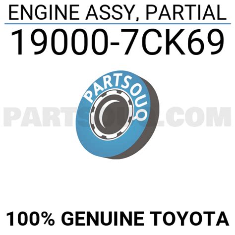 Engine Assy Partial 190007ck69 Toyota Parts Partsouq
