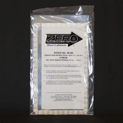 Clemco Sandblast Window Film Pack Of 5 Nt Ruddock