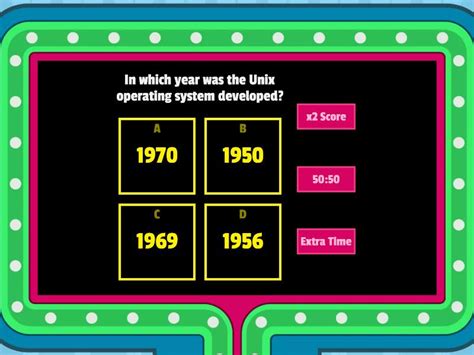 Std 9 Chapter 6 Introduction To Ubuntu Linux Activity 1 Gameshow Quiz
