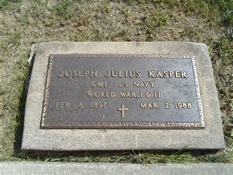 Joseph Julius Kasper 1897 1988 Find A Grave Memorial
