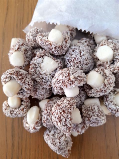 Coconut Mushrooms Mushroom Shaped Chewy Sweets Coated In Coconut Fla Arcade Sweets And Treats