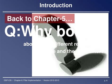 PPT DSP CIS Chapter Filter Implementation PowerPoint Presentation ID