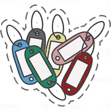 Aesthetic Keychain Marker Sticker Back To School 16726251 Png