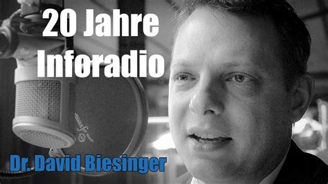 20 Jahre Inforadio David Biesinger Youtube