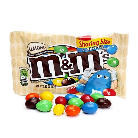 Mandms Candy King Size Packs Almond 18 Piece Box Bestcandyshop