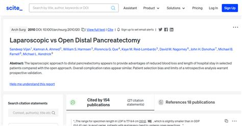Laparoscopic Vs Open Distal Pancreatectomy