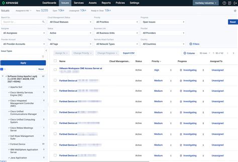 使用 Cortex Xpanse 管理攻击面上的 Apache Log4j