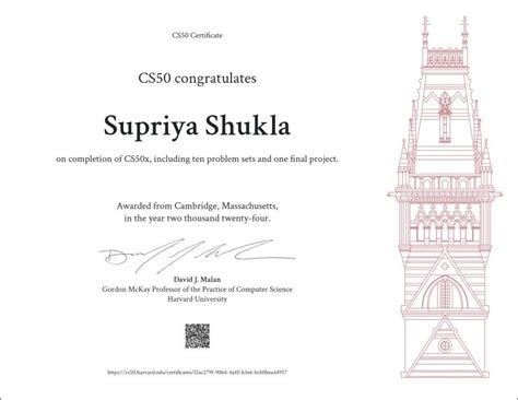 Supriya Shukla On Linkedin Cs50 Harvard Computerscience Harvardcs50