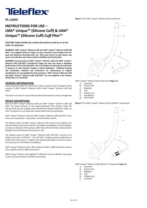 Lma Unique Silicone Cuff Pilot Pdf Download