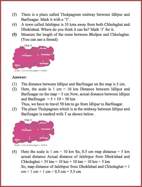 Class 5 Maths Chapter 8 Mapping Your Way Solution