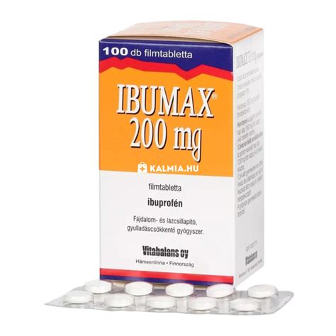 Ibumax 200 Mg Filmtabletta 100 Db Online Vásárlás