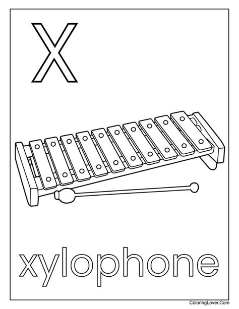 Coloring Letter X New Generation Lively Letters™ Monthly