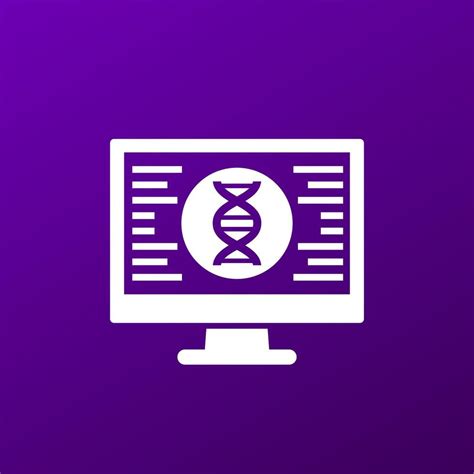 Bioinformatics Icon Analysis Of Biological Data 52323293 Vector Art At Vecteezy