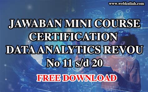 Jawaban Data Analytics Revou Lengkap Dijamin Lulus