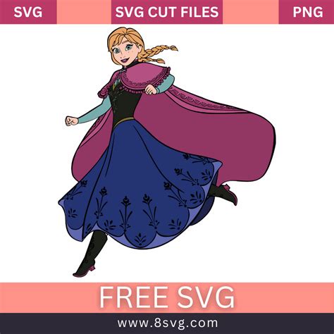 Free Anna Frozen Svg Cut Files For Cricut 8svg 8svg