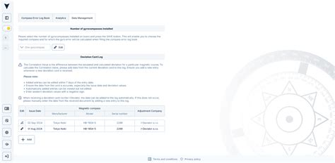Compass Error Log Book Worlds First Navigational Equipment Workflow