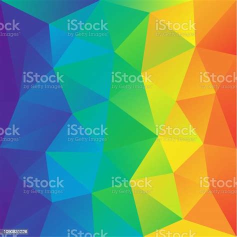 Polygon Wallpaper Spectrum Abstract Spectrum Background Rainbow