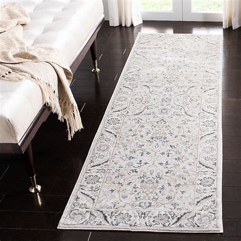 Safavieh Isabella 912f Light Grey Cream 2 X 11 Runner Rug In The Rugs