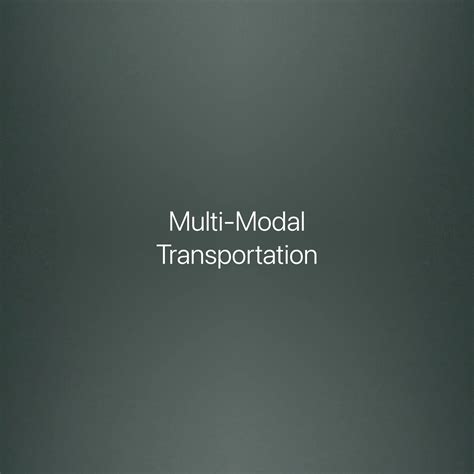 multi modal transportation → term