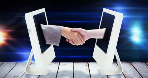Premium Photo Composite Image Of Handshake Between Two Women