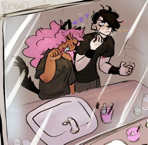 Draculaura X Clawdeen Male Zane Mystreet Fanart Lucy Pompadorkery
