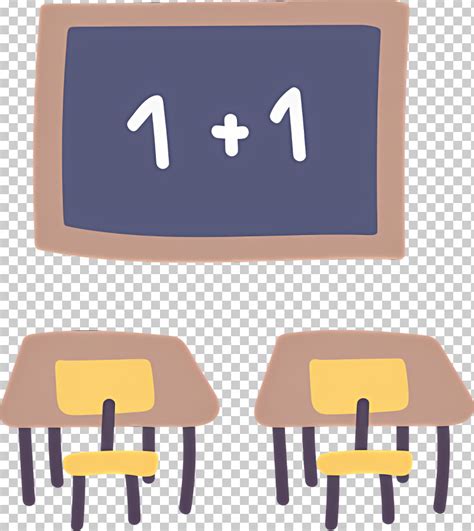 Art Background Simple Classroom With Desks And Chalkboard Png