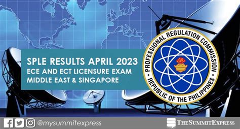 Sple Result April 2023 Ece Ect Board Exam List Of Passers Middle East And Singapore