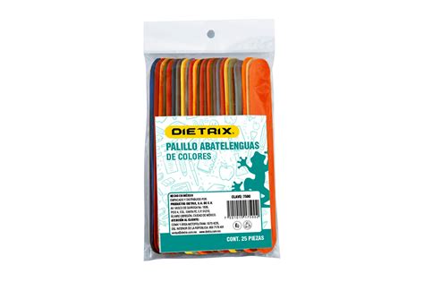 Abatelenguas Dietrix C 25 Colores Bachiller Mx