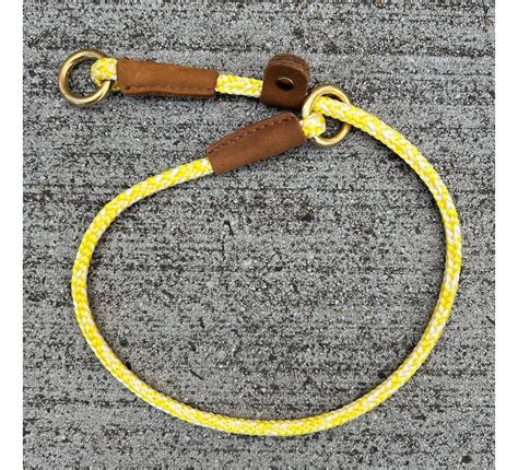 Dog Show Genuine Pet 6mm Show Slip Collar Solid Brass Rings