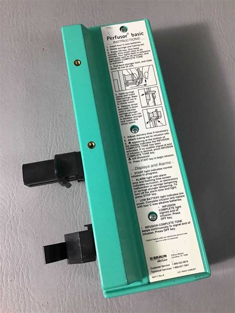 B Braun Perfusor Basic Infusion Syringe Pump Nws Medical Scientific