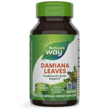 Natures Way Damiana Leaf Capsules Walgreens