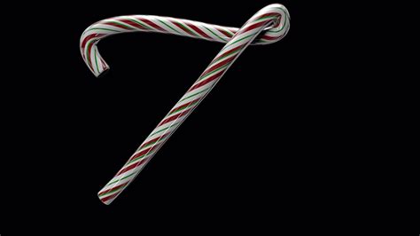 Glossy Animated Candy Cane Christmas Text Typeface With Alpha The Character Z 13963281 Stock