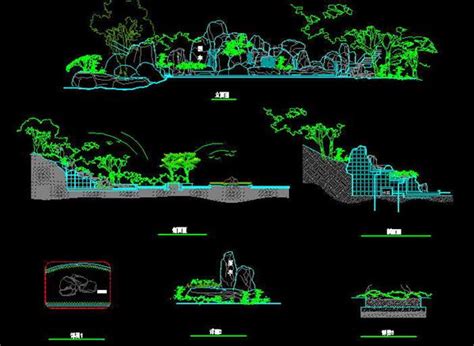 سایر موضوعات و نقشه ها پکیج نقشه های اتوکد طراحی آبنما ارگانیک و آبشار شهری در طرح های متنوع