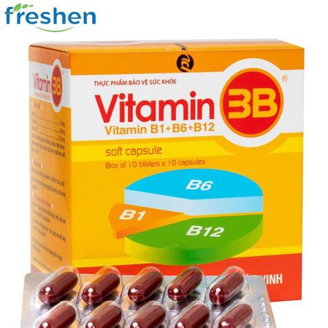 Vitamin 3b Pills Supplementing Vitamin B1b6b12 Box Of 100 Pills