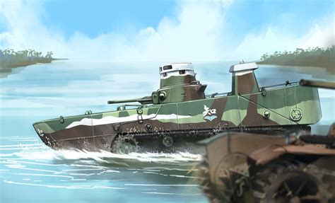 Kk90 Girls Und Panzer Camouflage Caterpillar Tracks Chi Hatan