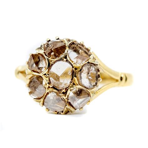 Anello Con Diamanti Taglio Antico Gioielli Vintage