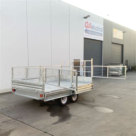 Heavy Duty Flatbed Trailer 12x7 Flat Top 3500kg Iron Tow Trailers