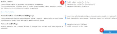 How To Disable Subsite Creation In Sharepoint Online Sharepoint Maven