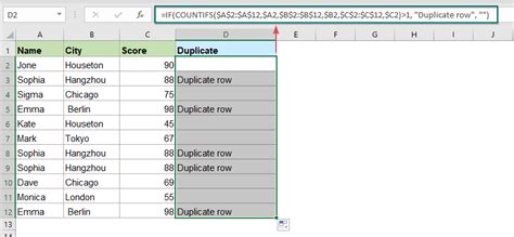 How To Find And Highlight Duplicate Rows In A Range In Excel