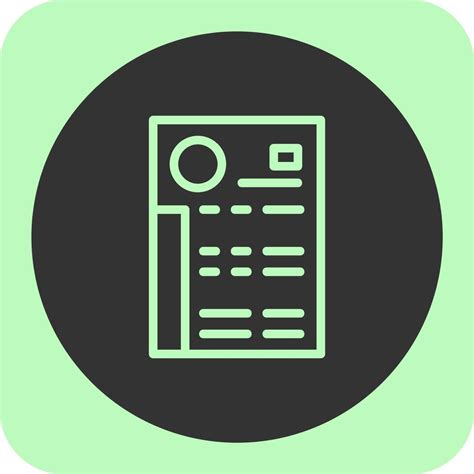 Cv Linear Round Icon 40951564 Vector Art At Vecteezy