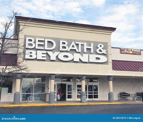 Bed Bath And Beyond Logo Above The Entrance To One Of The Stores