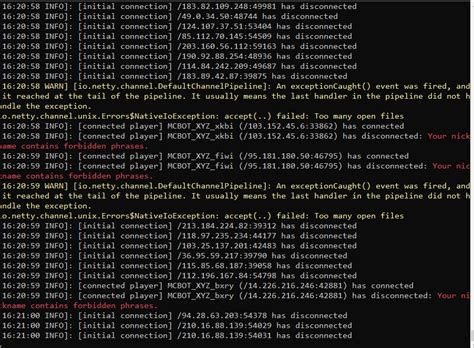Maybe A Netty Error The Proxy Stop Accepting Connections · Issue 558 · Papermcvelocity · Github