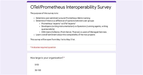 Opentelemetry On Linkedin Otelprometheus Interoperability Survey