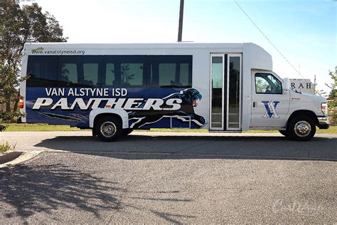 Van Alstyne Isd Partial Bus Wrap Car Wrap City