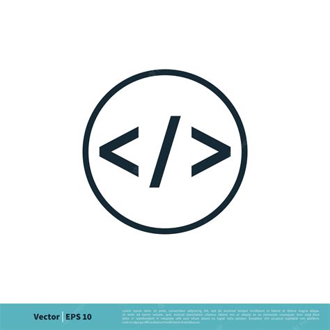 premium vector coding icon vector logo template illustration design