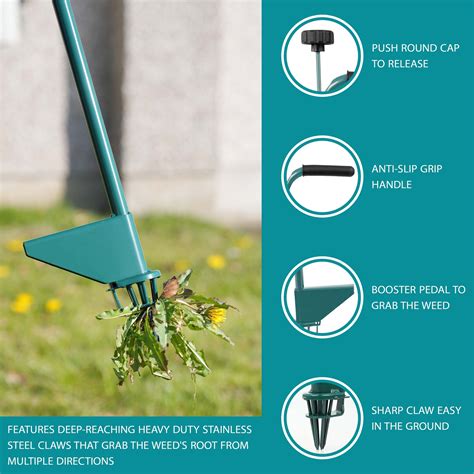 Steel Weed Puller Root Remover Dennyshop Uk