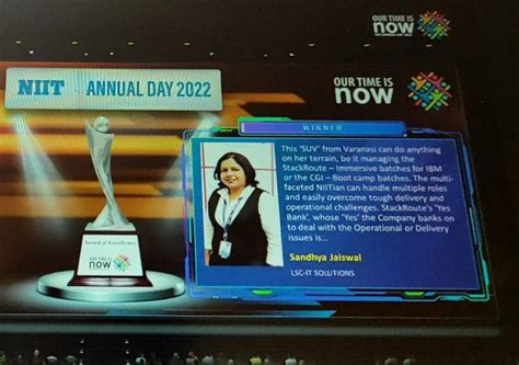 Sandhya Jaiswal On Linkedin Niit Stackroute Winningmoment