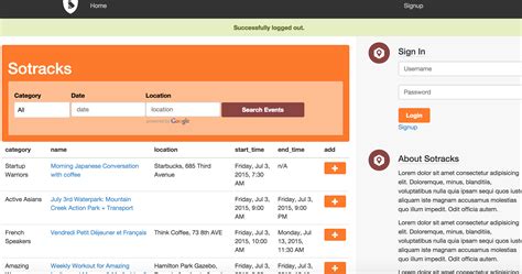 Github Tgoldenberg Event Tracker App That Uses Several Event Api Calls Nytimes Eventbrite